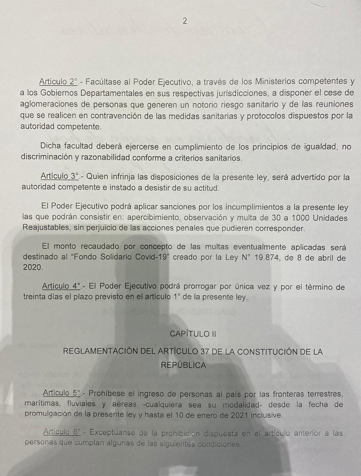 Reglamentación de Artículo 38 de la Constitución de la República ...